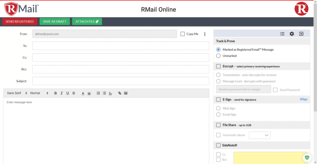 RMail Email Encryption, Registered Email Proof, E-Sign, File Share All ...